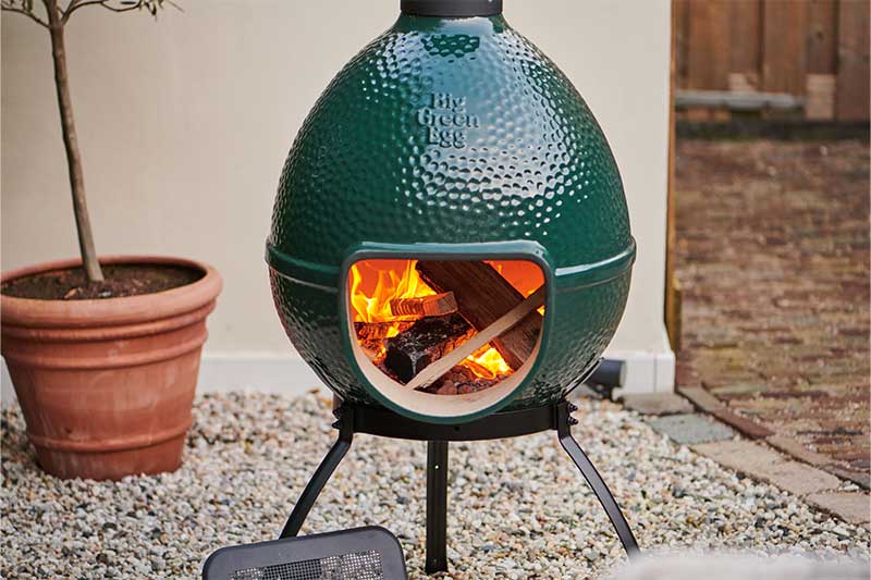 Giant Chiminea Style Fireplace Ideas